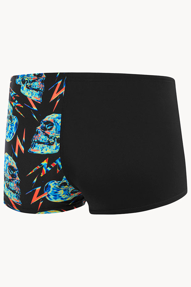 Speedo - Boys Skull V Cut Aquashort - Black/Multi | Swimwear Galore AU
