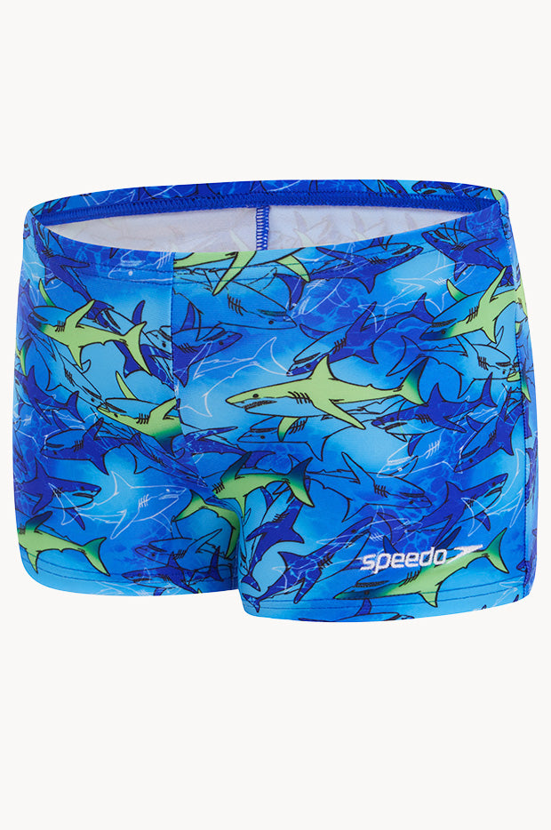 Speedo - Boys Under The Sea Aquashort - Green/Blue | Swimwear Galore AU