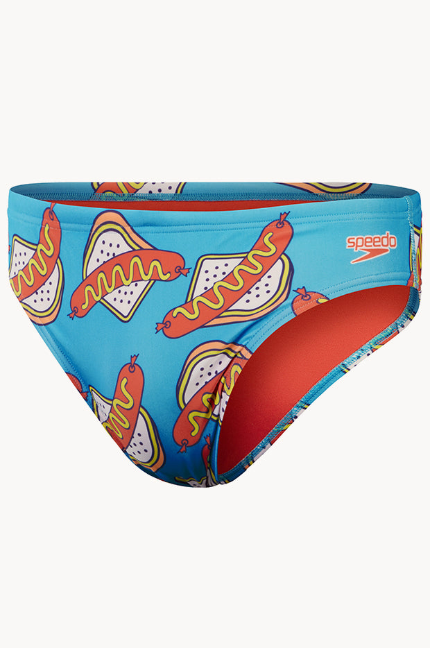 Speedo - Mens Snag Sambo Escape Brief - Blue | Swimwear Galore US