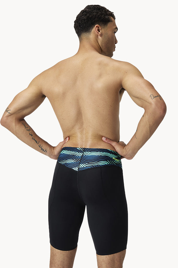 Speedo - Mens Max Compression Jammer - Black/Arctic | Swimwear Galore AU