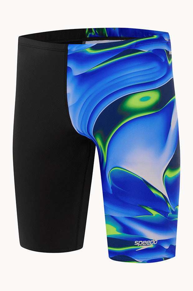 Speedo Mens Allover Digital Jammer Black/Blue | Swimwear Galore AU
