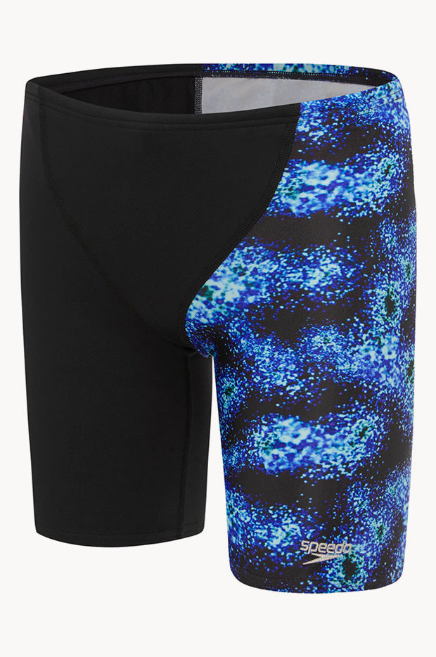 Speedo - Boys Digital V Cut Jammer - Black/Blue | Swimwear Galore AU