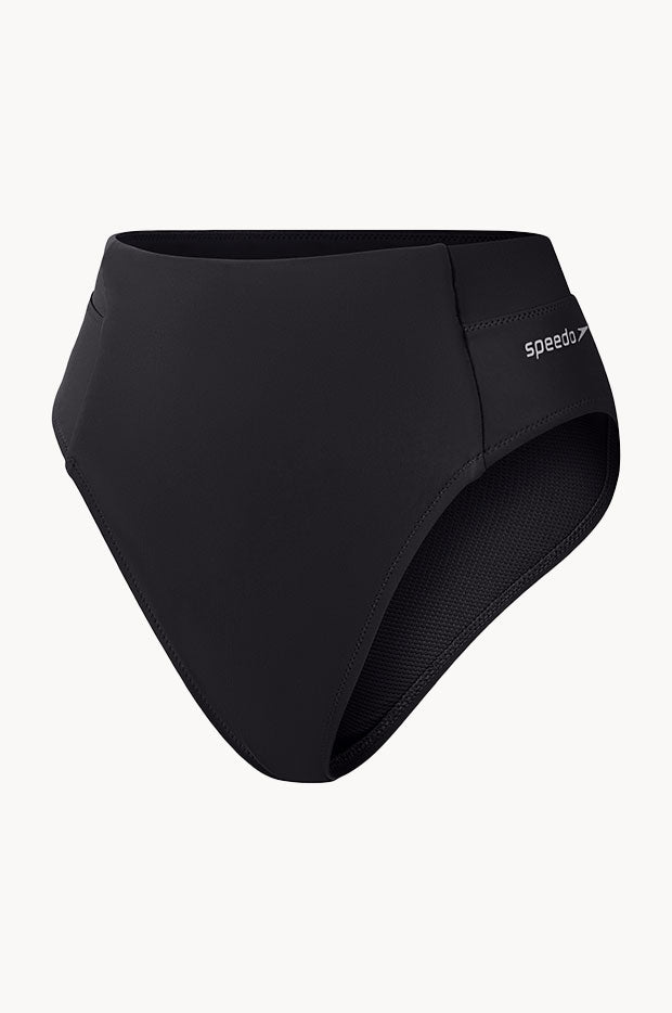 Speedo Solid High Waist Pant Black | Swimwear Galore AU