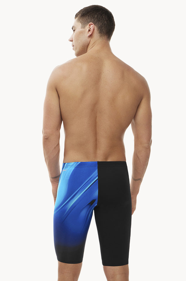 Speedo Mens Rapture Glow V Cut Jammer Black/Cobalt | Swimwear Galore AU