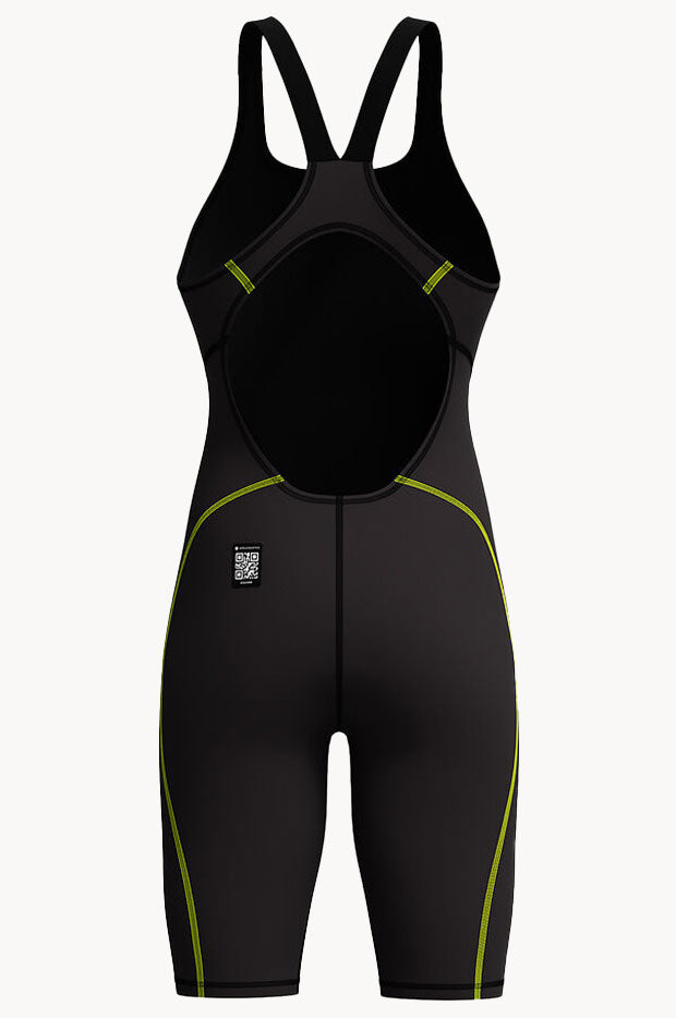 Speedo - Womens/Teens Fastskin Hyperspark Open Back Kneeskin - Black