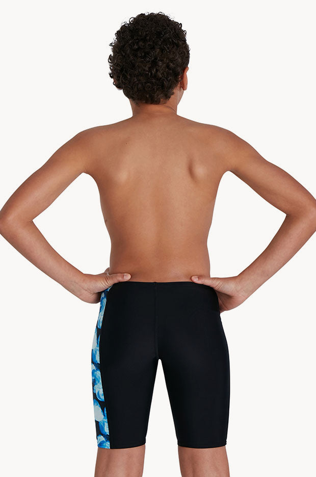 Speedo Boys Panel Jammer Black/Blue | Swimwear Galore EU