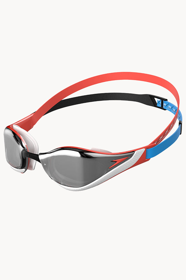 Speedo - Fastskin Pure Focus Mirror Goggle - Red/White | Swimwear Galore AU