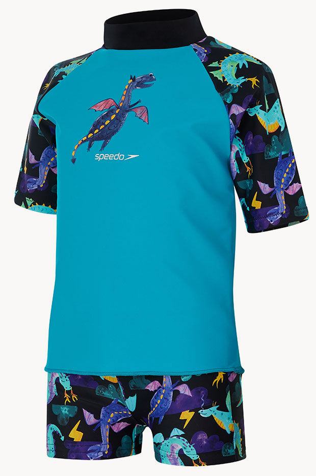 Speedo Boys Dragon Sunsuit Set | Swimwear Galore AU