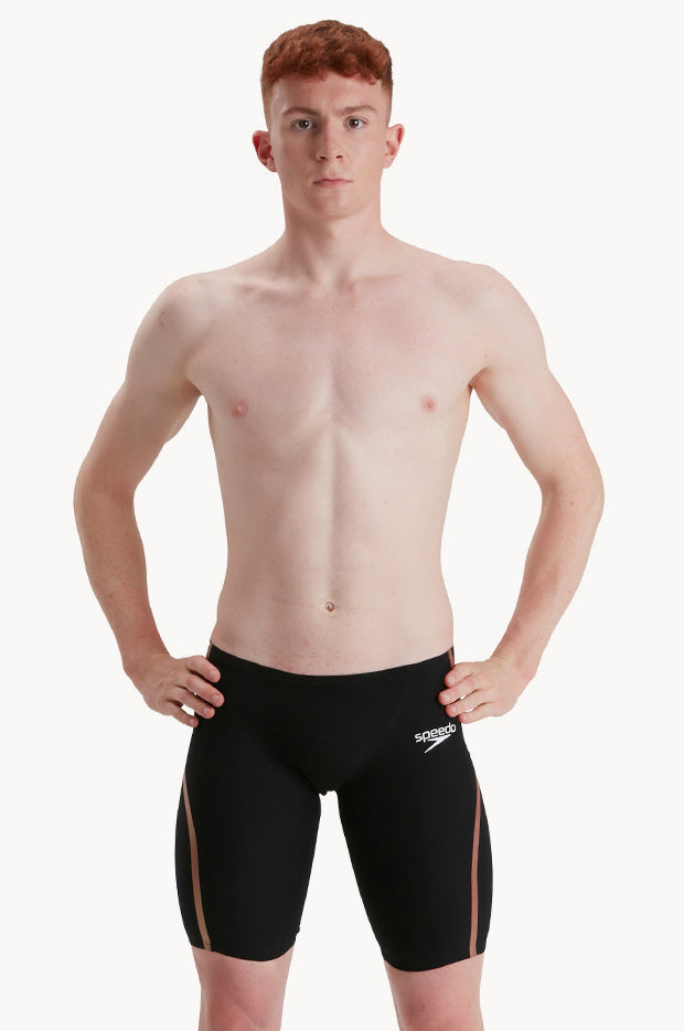 Speedo Mens Fastskin LZR Pure Intent Jammer Black/Gold | Swimwear Galore US