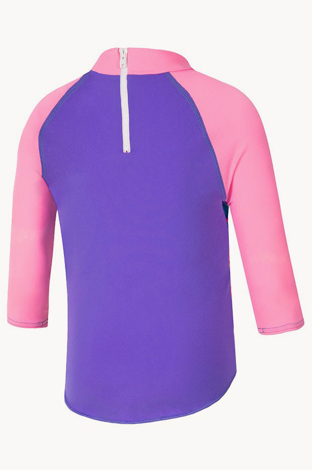 Speedo - Girls Wonderland Rashie - Pink/Purple | Swimwear Galore AU