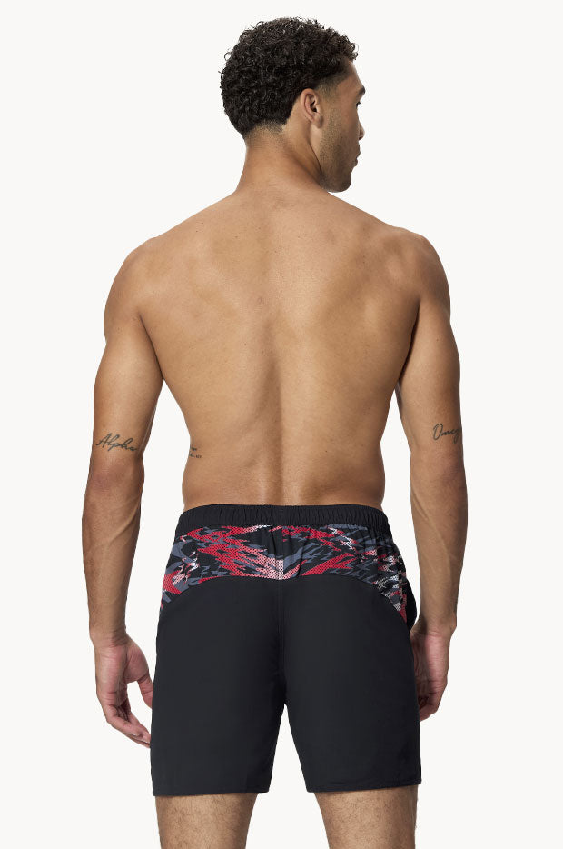 Speedo - Mens Xpress Lite Panel 16" Watershort - Black/Red