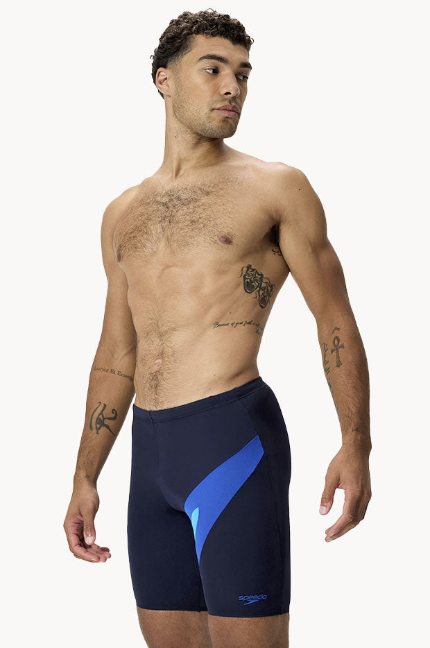 Speedo - Mens Hyperboom Logo Jammer - Peacoat | Swimwear Galore US