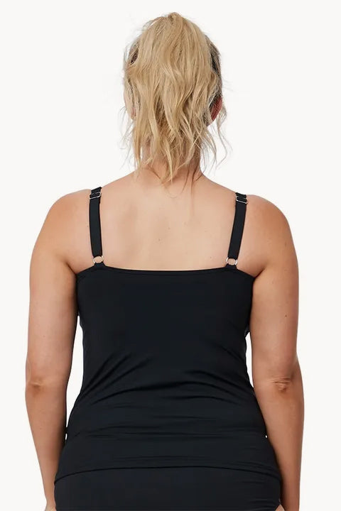 Sunseeker - Basix DD/E Cup Ruched Tankini Separate - Black | Swimwear ...