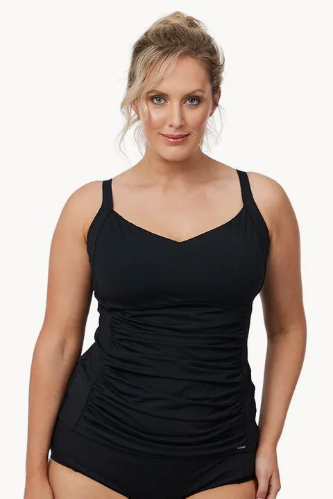 Basix DD/E Cup Ruched Tankini Separate – Swimwear Galore