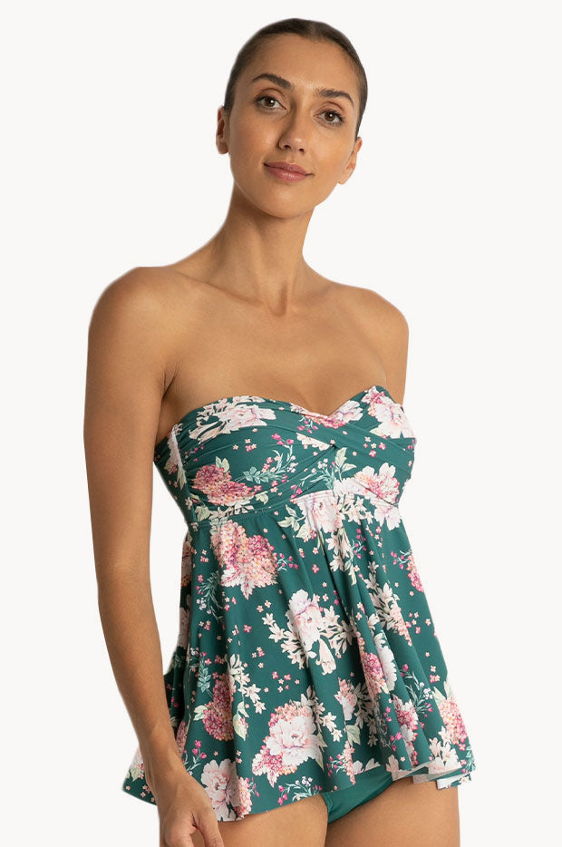 Sunseeker - Notting Hill Empire Bandeau Tankini Separate - Spruce