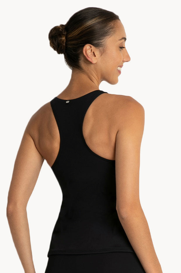 Sunseeker - Basix High Neck Tankini Separate - Black | Swimwear Galore AU
