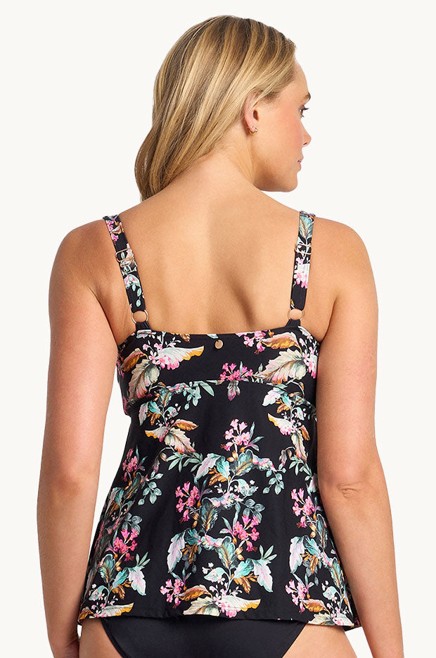 Sunseeker - Viola E/F Cup Frill Tankini Separate - Black | Swimwear ...