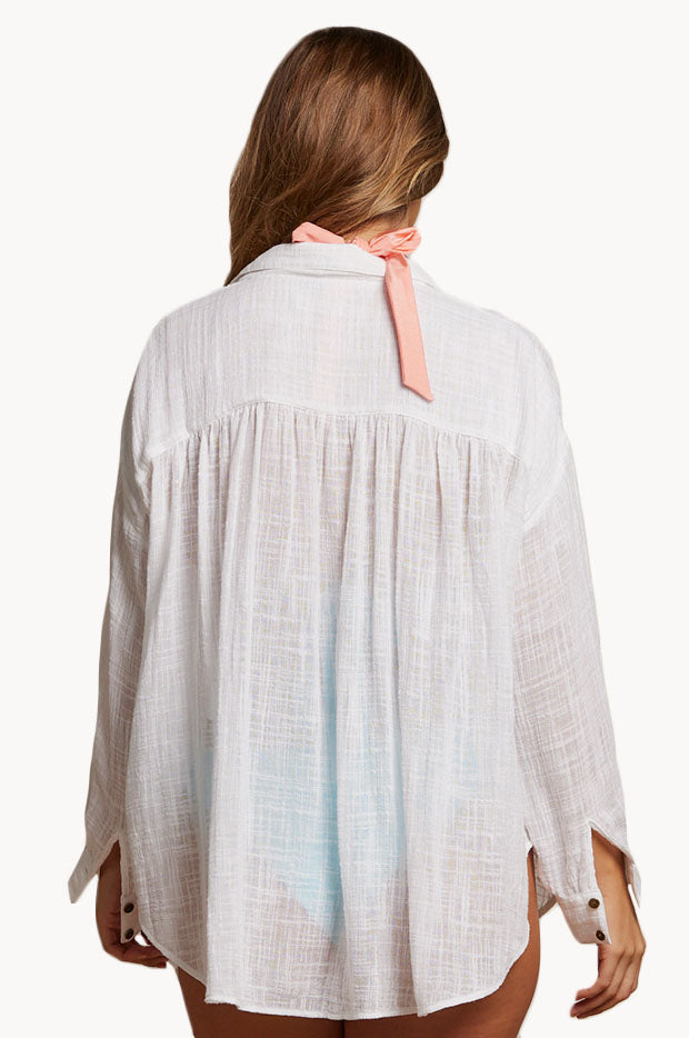 Tigerlily Marley Cruise Shirt White | Swimwear Galore AU