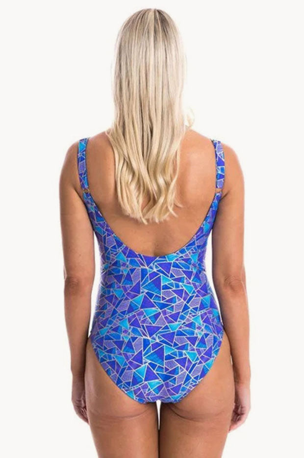 Togs Swimwear Mosaic Calypso One Piece Cobalt Swimwear Galore Au