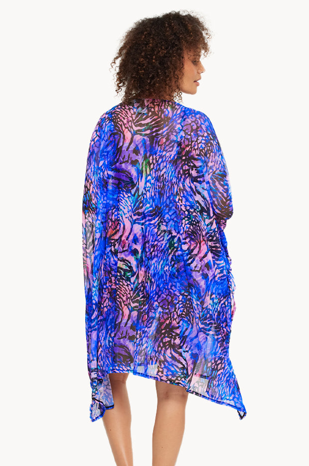 Togs Swimwear - Jaipur Mesh Kaftan - Purple/Multi | Swimwear Galore AU