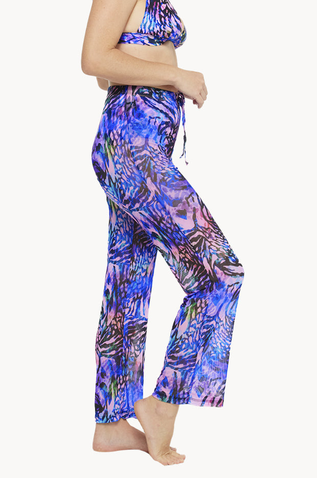 Togs Swimwear - Jaipur Mesh Pant - Purple/Multi | Swimwear Galore US