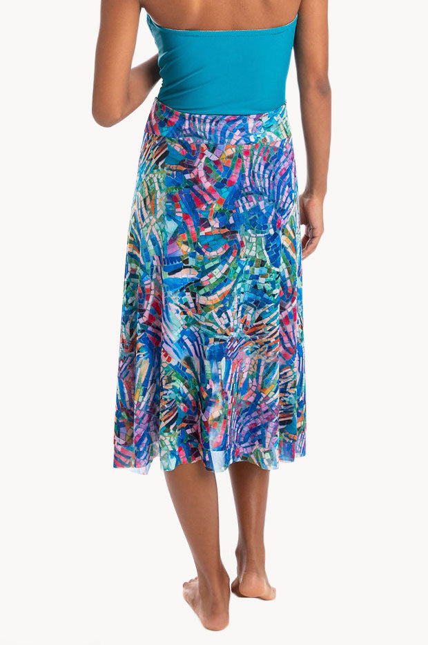 Togs Swimwear Ravenna Mesh Frill Skirt Multi | Swimwear Galore AU