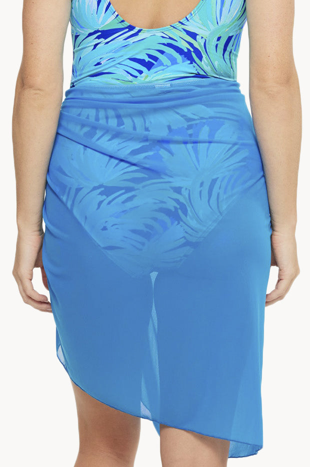 Togs Swimwear - Plain Mesh Sarong - Turquoise | Swimwear Galore AU