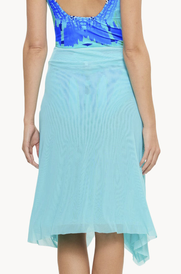 Togs Swimwear - Plain Mesh Frill Skirt - Mint | Swimwear Galore AU