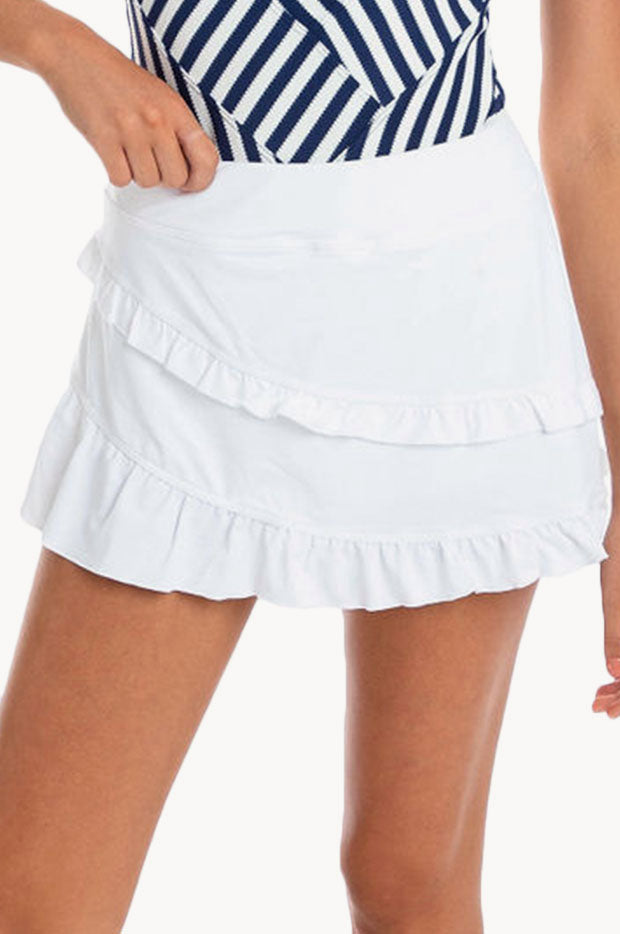 Togs Plain Skort White | Swimwear Galore AU