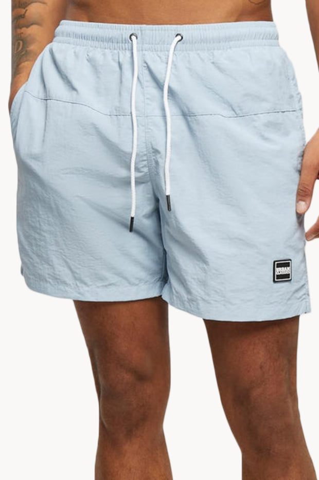 Urban Classics - Mens Block Swim Short - Blue | Swimwear Galore AU