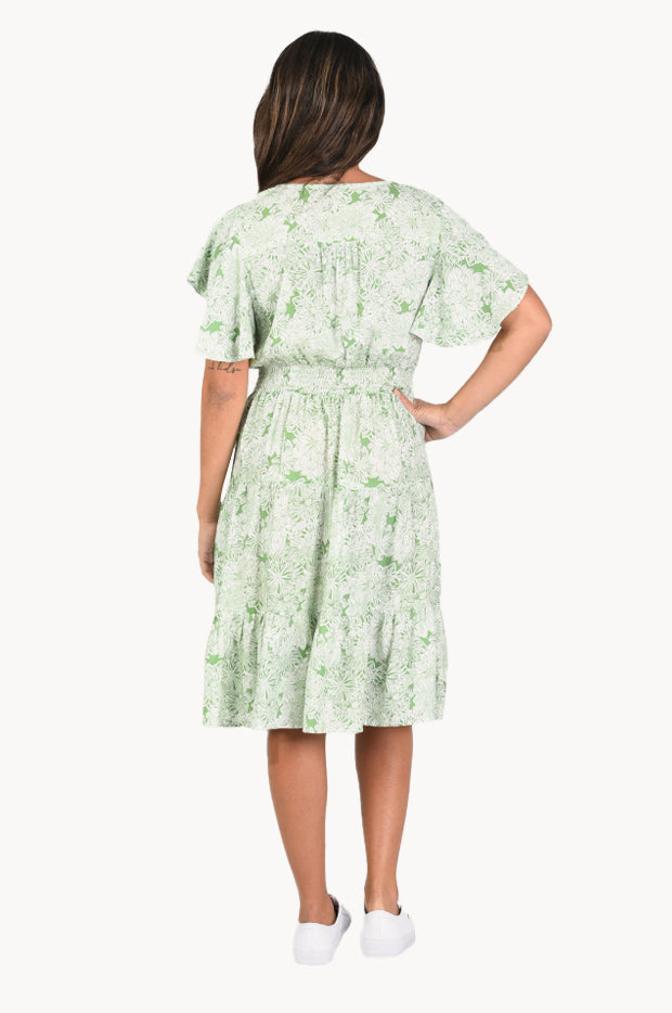 Go Girl - Blossom Breeze Pixie Dress - Sage | Swimwear Galore AU