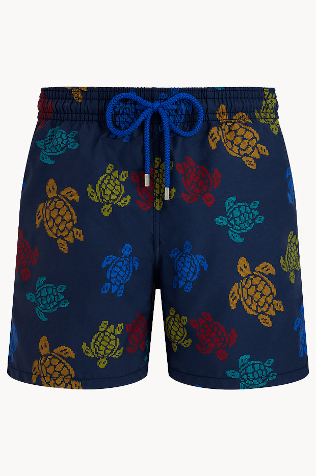 Vilebrequin - Mens Knit Turtle Swim Short - Navy | Swimwear Galore AU