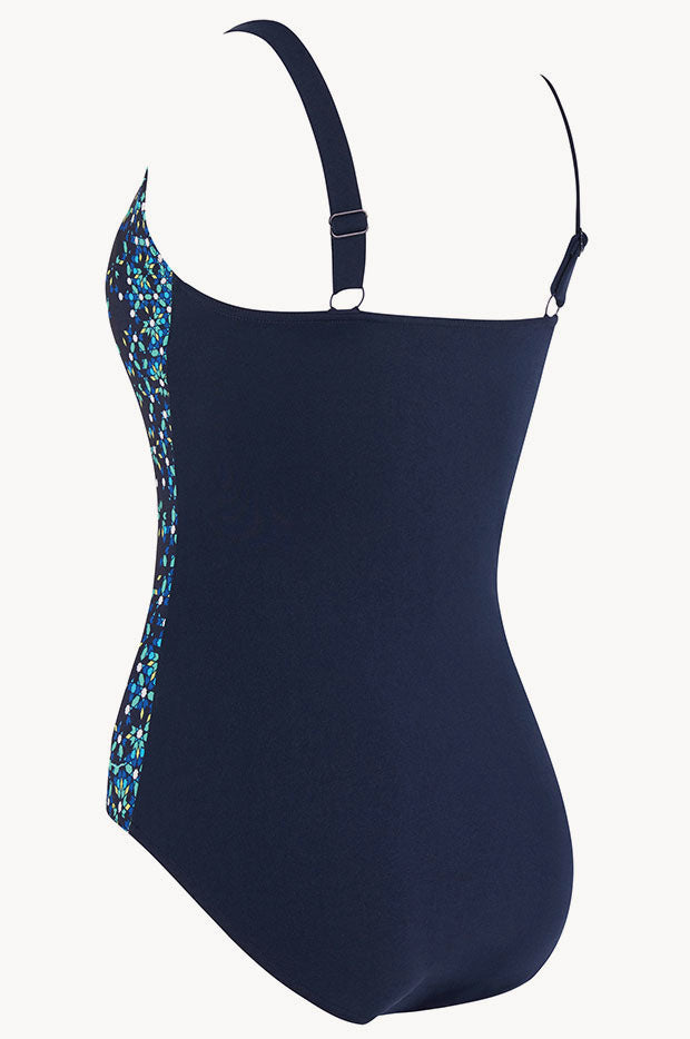 Zoggs Blue Chime Adjustable Classicback One Piece Navy | Swimwear Galore AU