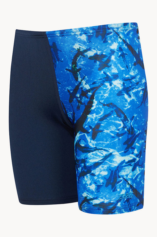 Zoggs - Boys Abyss Mid Jammer - Navy/Blue | Swimwear Galore US