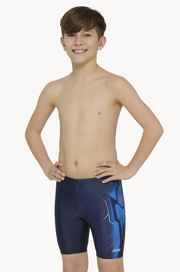 Zoggs - Boys Combat Mid Jammer - Navy | Swimwear Galore AU
