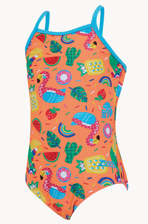 Girls Pool Party Tex Back One Piece – Swimwear Galore