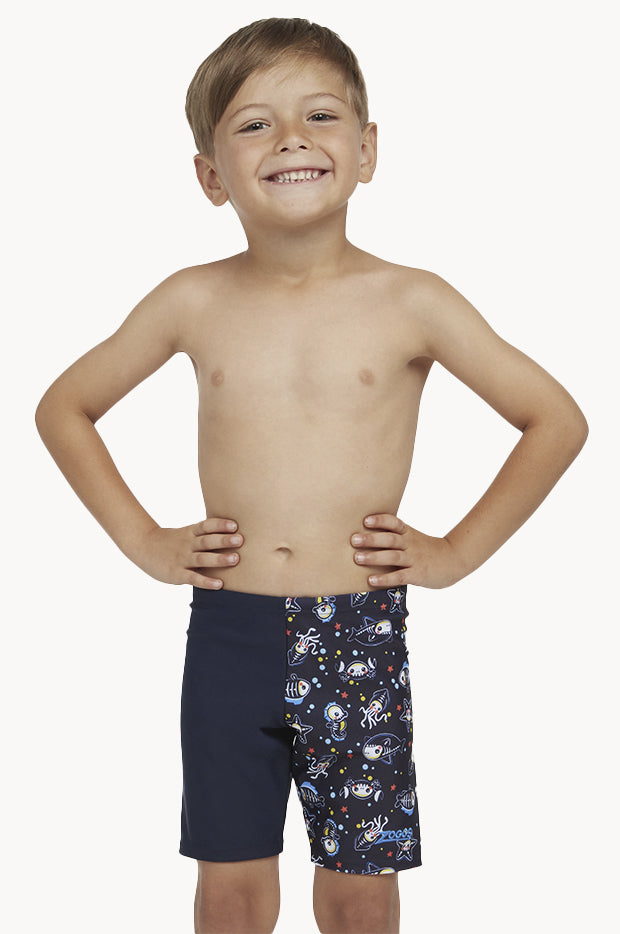 Zoggs - Boys Sea Ahoy Midi Jammer - Navy/Multi | Swimwear Galore US