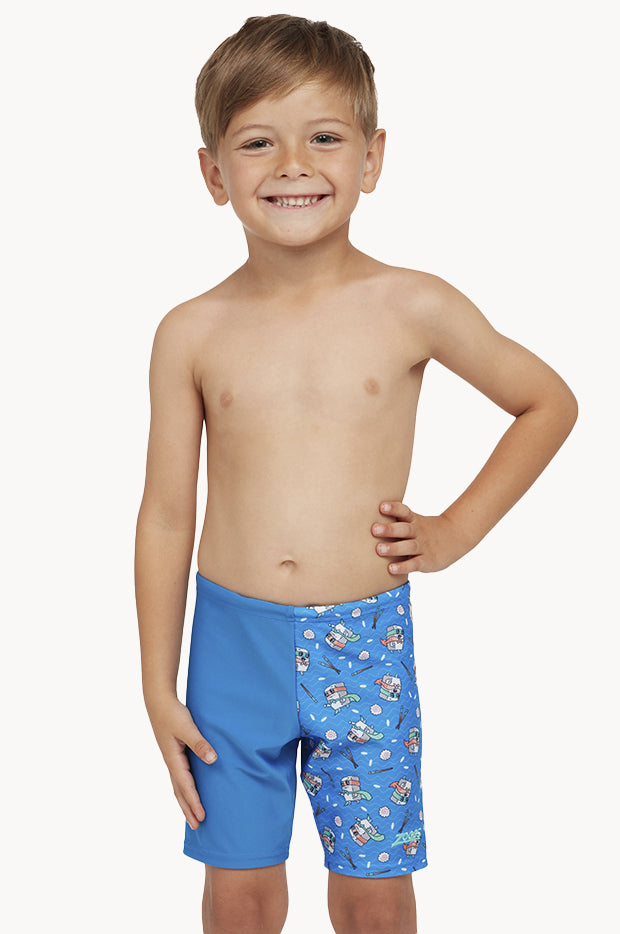 Zoggs - Boys Super Sushi Midi Jammer - Blue | Swimwear Galore US