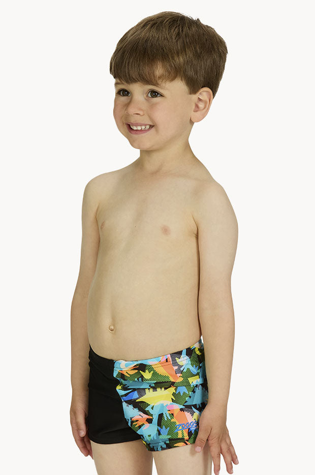 Zoggs - Boys Oceanic Hip Racer Trunk - Ocean | Swimwear Galore US