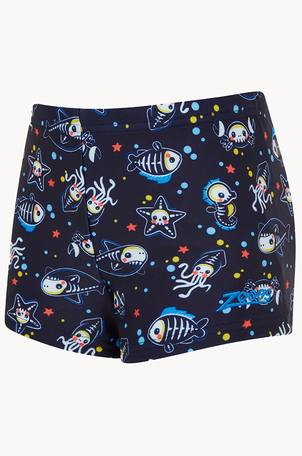 Zoggs Boys Sea Ahoy Hip Racer Trunk | Swimwear Galore US