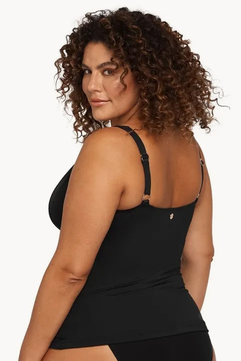Artesands - Hues Raphael E/F Underwire Tankini Separate - Black