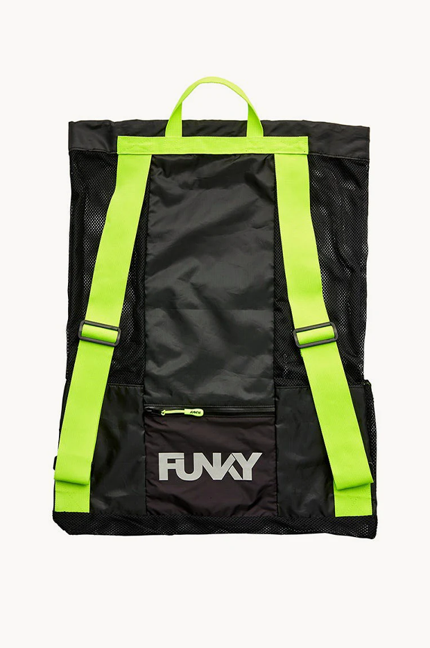 Funky Trunks - Night Lights Gear Up Mesh Backpack - Black | Swimwear ...