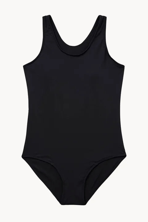 Modibodi Girls Period Proof Racerback One Piece Black | Swimwear Galore AU
