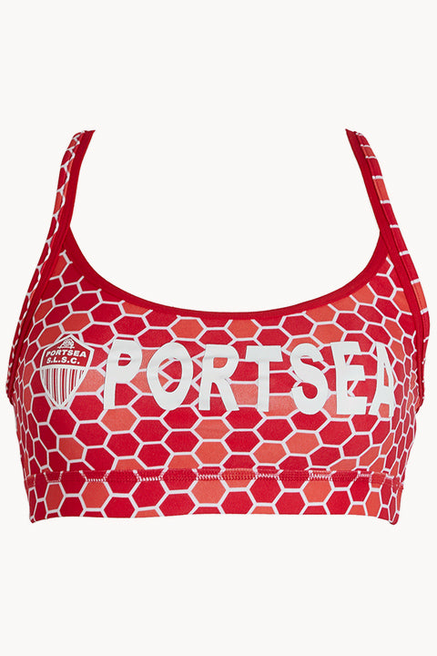 Portsea Slsc - Ladies Portsea S.L.S.C. Competition Crop - Funkita - Red
