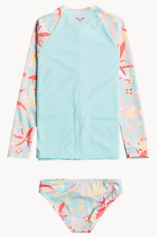 Roxy Toddler Girls Holiday Flower Rashie Set | Swimwear Galore AU