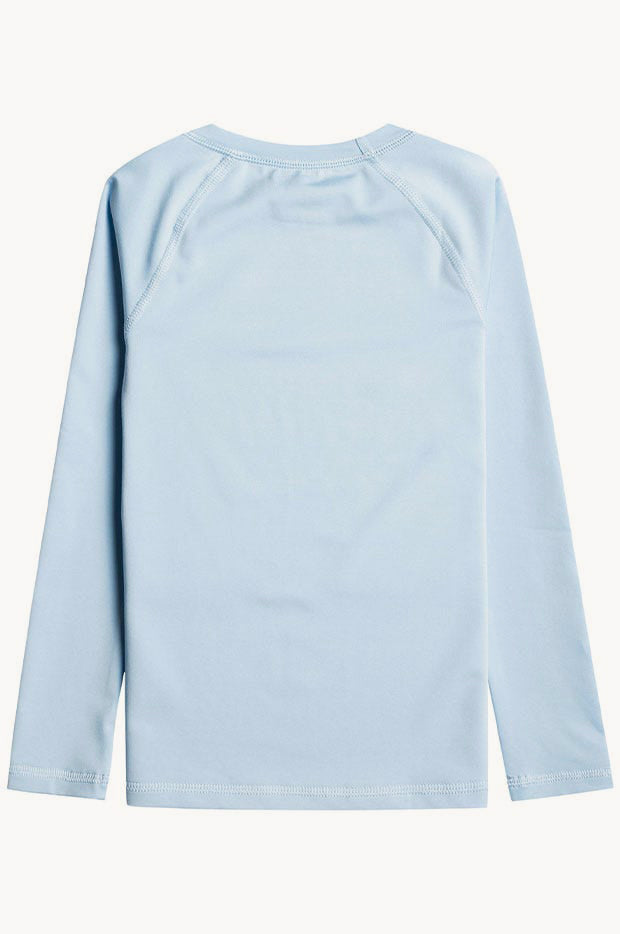 Roxy - Toddler Girls Beach Classics Long Sleeve Suntop - Cerulean