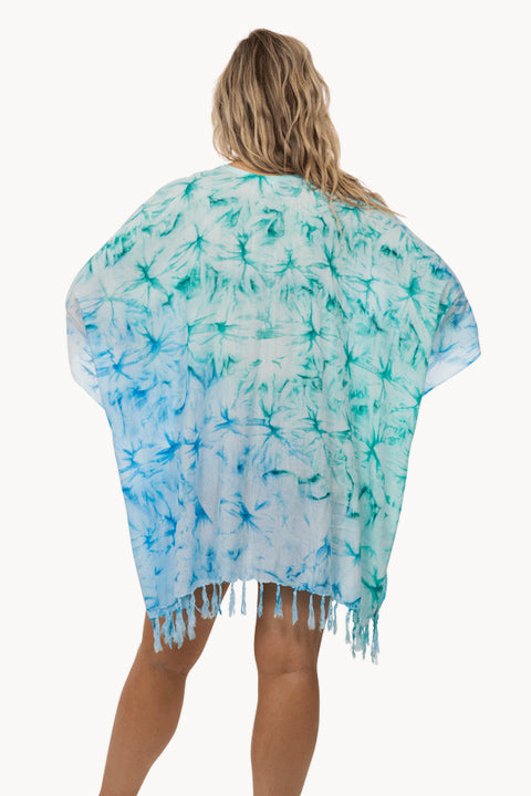 Sundrenched - Fluro Dye V Neck Cover Up - Green | Swimwear Galore AU