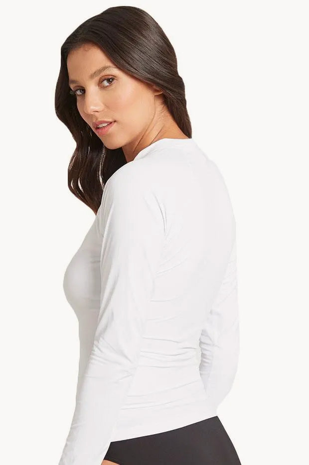 Long Sleeve Zip Front Rashie – Swimwear Galore