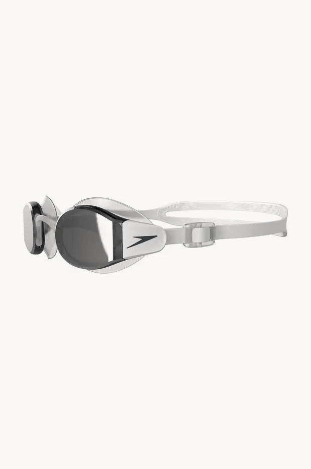 Speedo - Mariner Pro Mirror Goggle - White/Clear | Swimwear Galore US