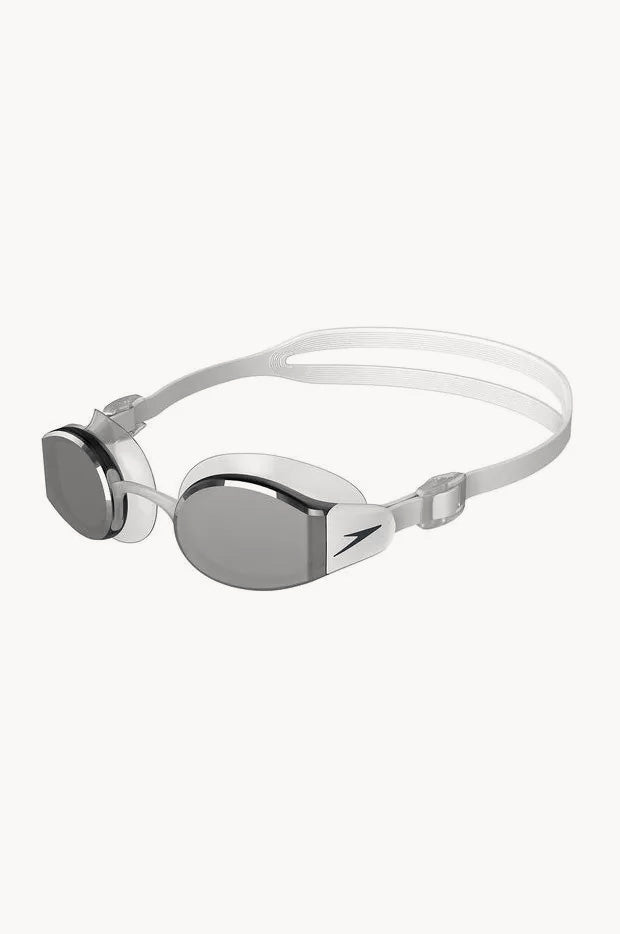 Speedo - Mariner Pro Mirror Goggle - White/Clear | Swimwear Galore US